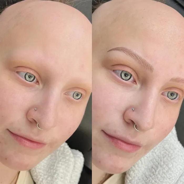 Microblading with No Eyebrows: What Does It Look Like?